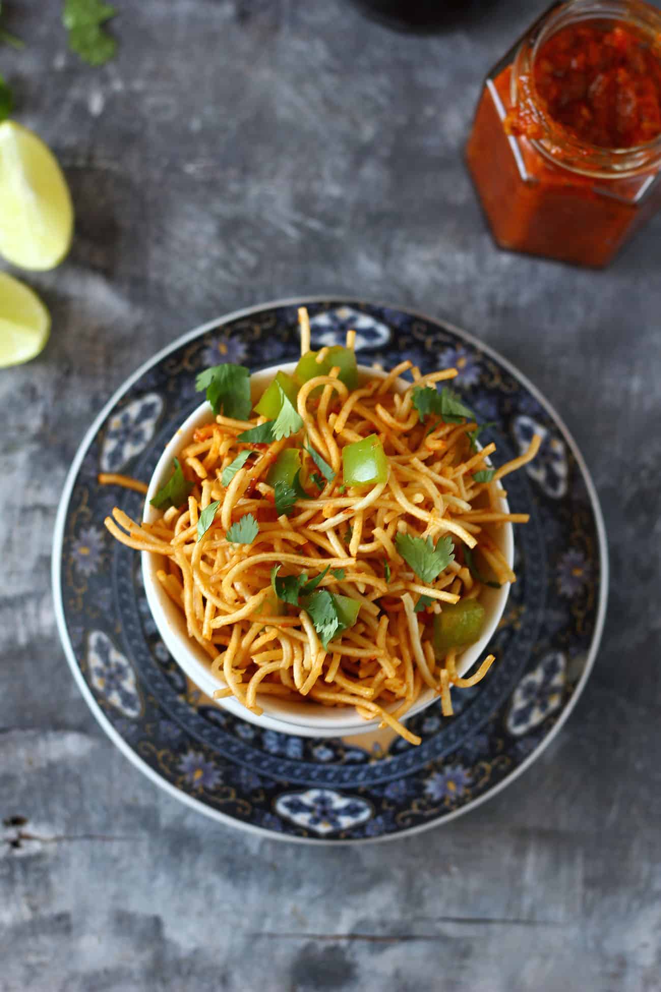 Chinese Bhel Recipe - Fun FOOD and Frolic