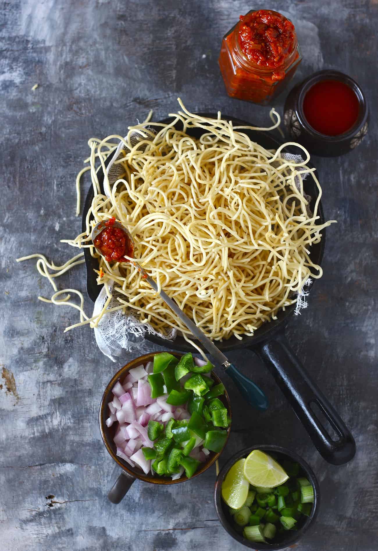 Chinese Bhel Recipe - Fun FOOD and Frolic