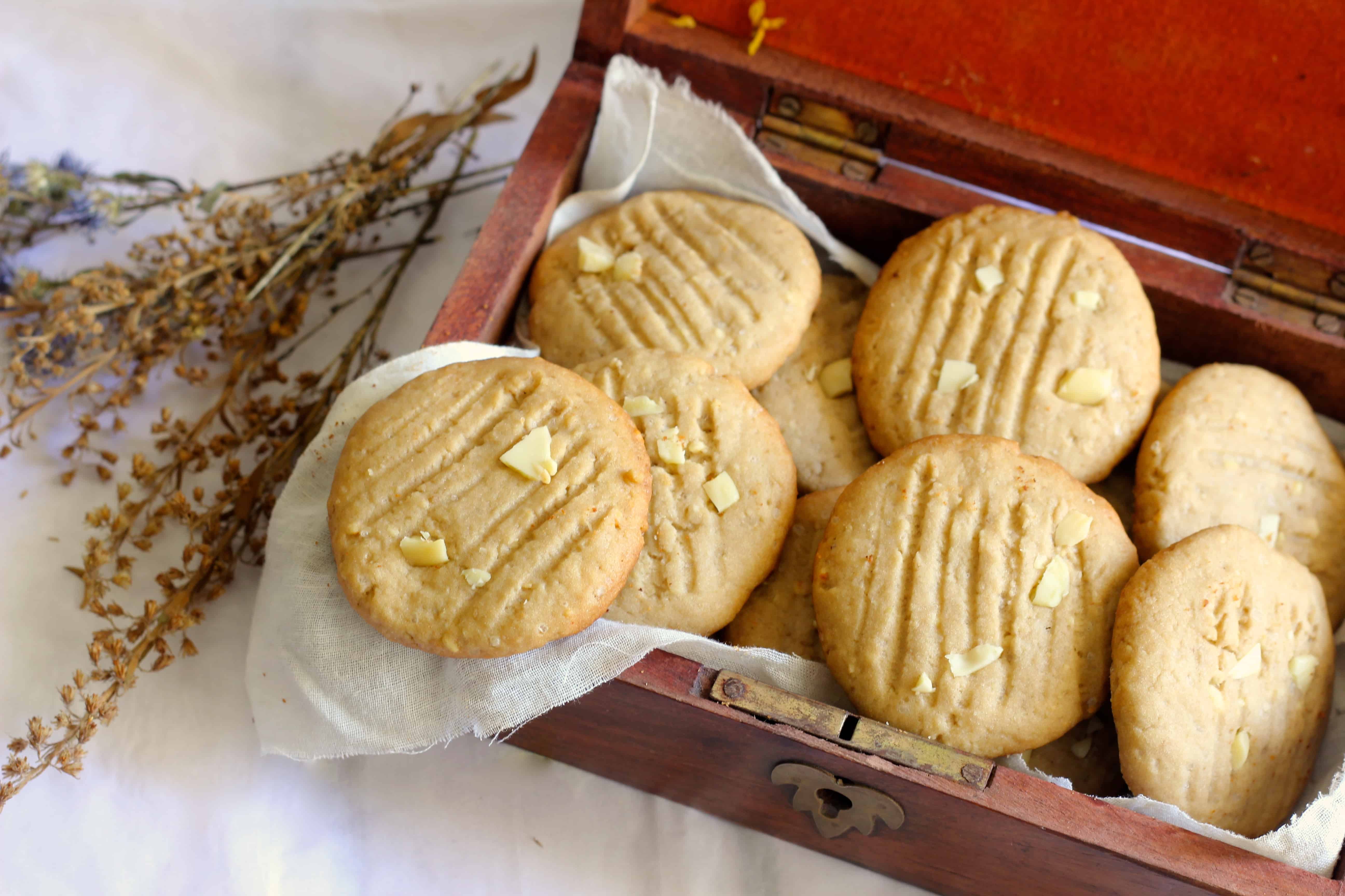 Chai Spiced Almond Cookies Recipe - Fun FOOD Frolic