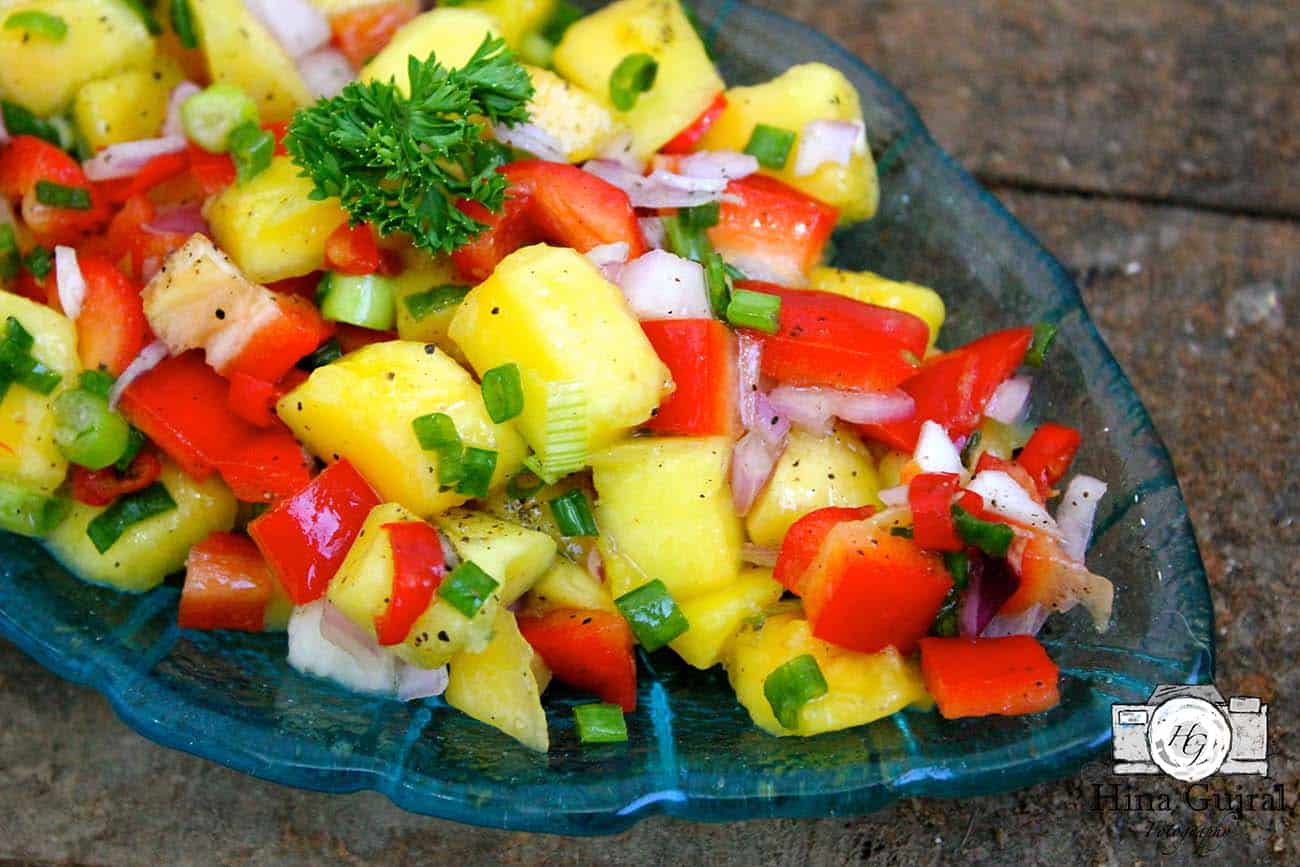 Mango and Red Pepper Salsa - Fun FOOD Frolic