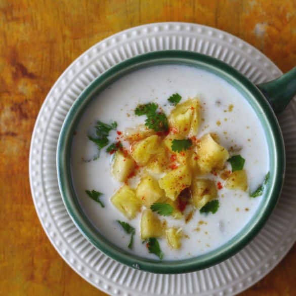 Pineapple Raita Recipe (Sweet & Savory) - Fun FOOD Frolic