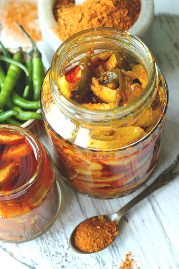 Instant Mango Pickle Recipe - Fun FOOD Frolic