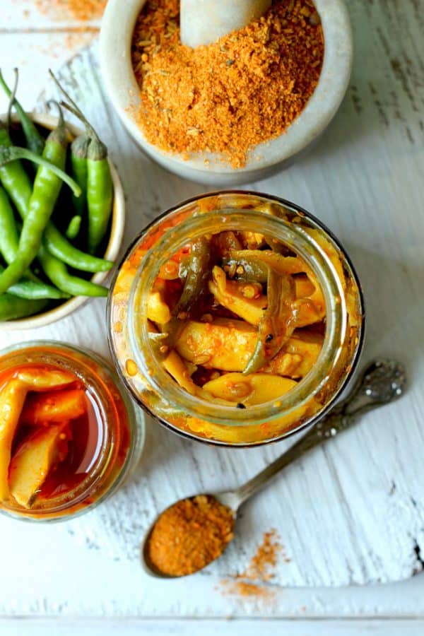 Instant Mango Pickle Recipe - Fun FOOD Frolic