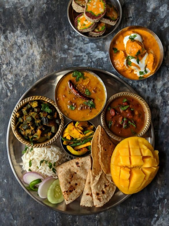 25 Indian Thali Ideas + Recipes - Fun FOOD Frolic