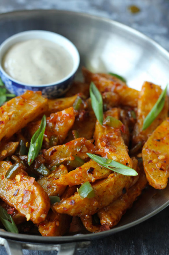 Honey Chilli Potato Recipe - Fun FOOD Frolic