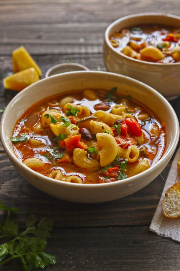 Minestrone Soup Recipe - Fun FOOD Frolic