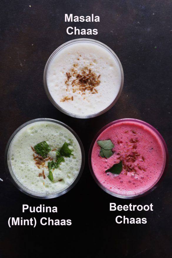 Chaas Recipe (Indian Buttermilk 3 Flavours) - Fun FOOD Frolic