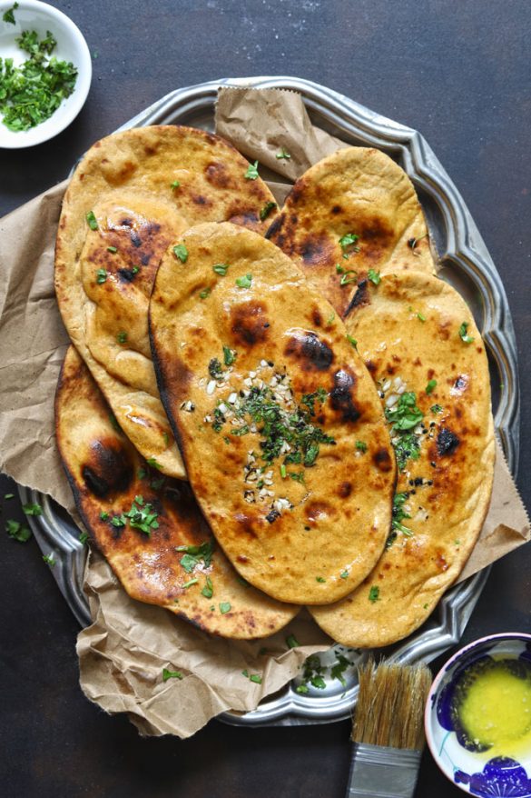 Naan Without Yeast (Whole Wheat Naan) - Fun FOOD Frolic