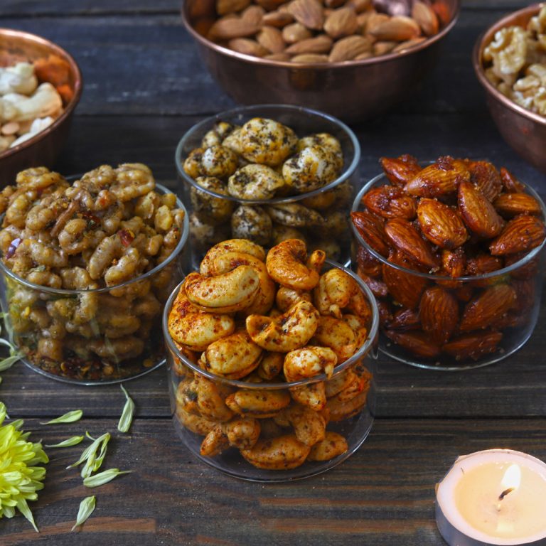 Roasted Nuts Recipe (4 Flavour Nuts) - Fun FOOD Frolic