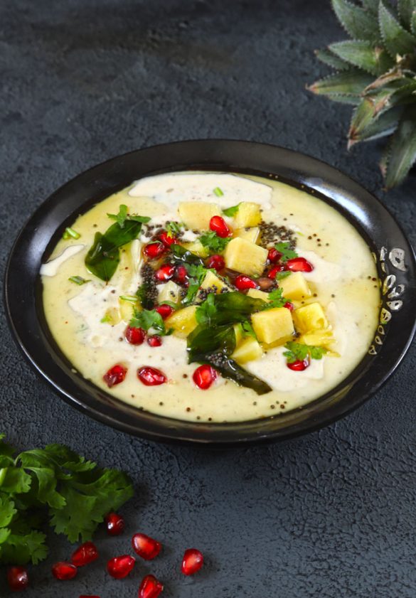 Pineapple Raita Recipe (Ananas Ka Raita) - Fun FOOD Frolic