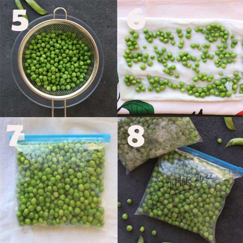 How To Freeze Peas (Frozen Green Peas) - Fun FOOD Frolic