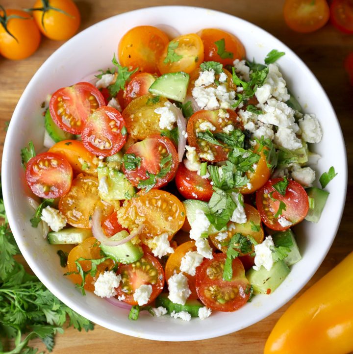 Cherry Tomato Salad Recipe - Fun FOOD Frolic