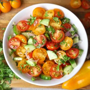 Cherry Tomato Salad Recipe - Fun FOOD Frolic