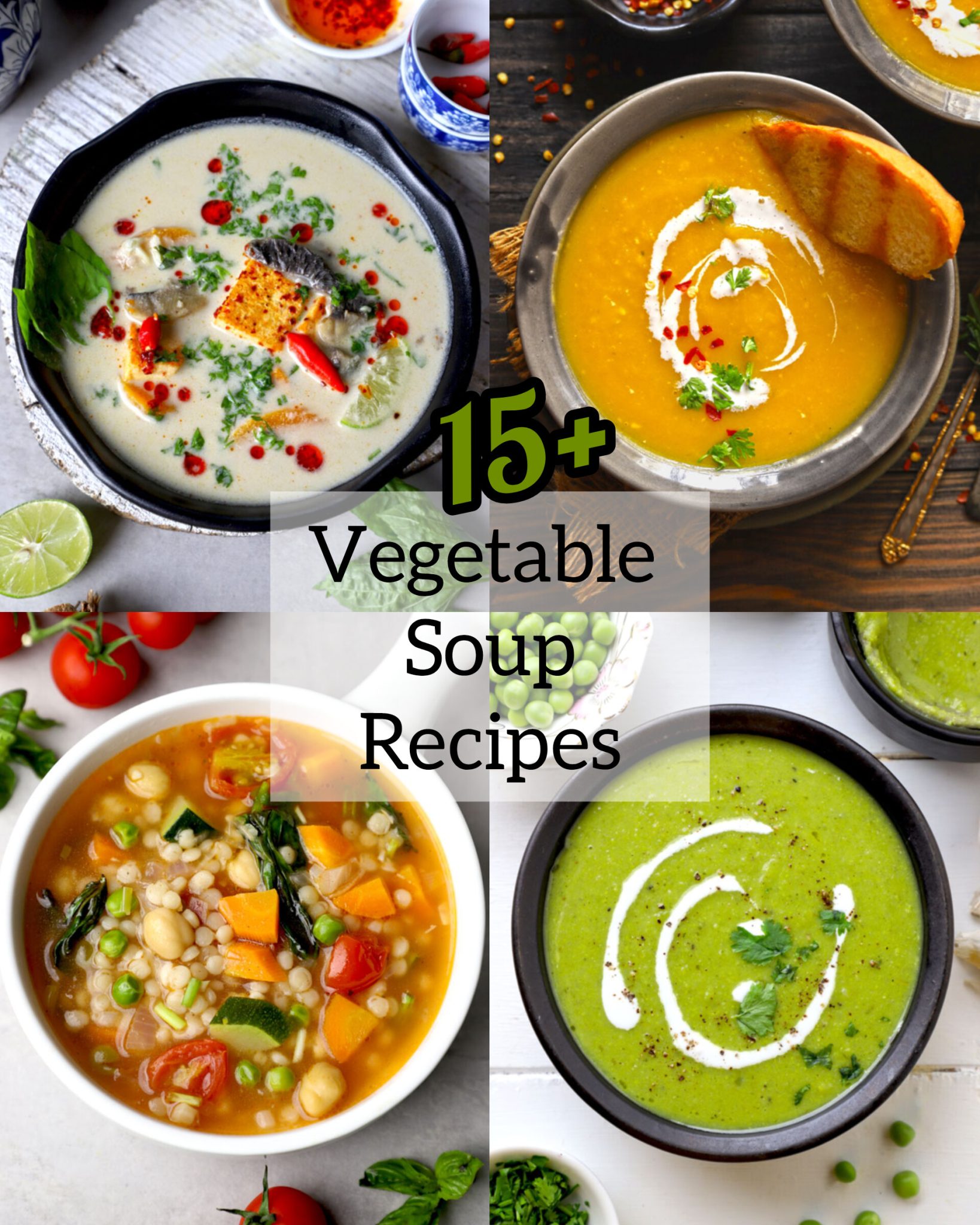 15+ Vegetable Soup Recipes - Fun FOOD Frolic