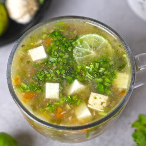 Lemon Coriander Soup Recipe - Fun FOOD Frolic