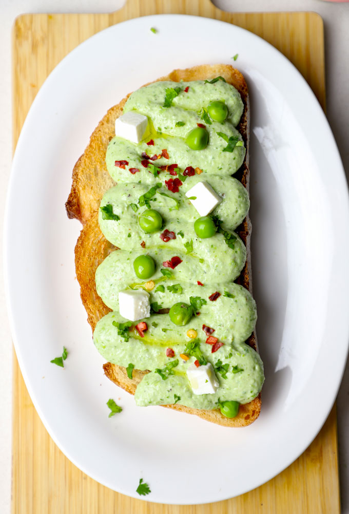 Matar Paneer Toast Recipe - Fun FOOD Frolic